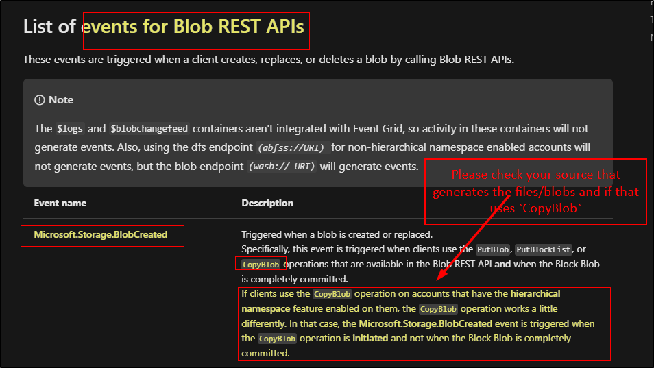 event driven trigger - Microsoft Q&A
