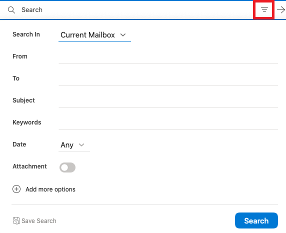 Unable to change the sort order when searching emails in new look ...