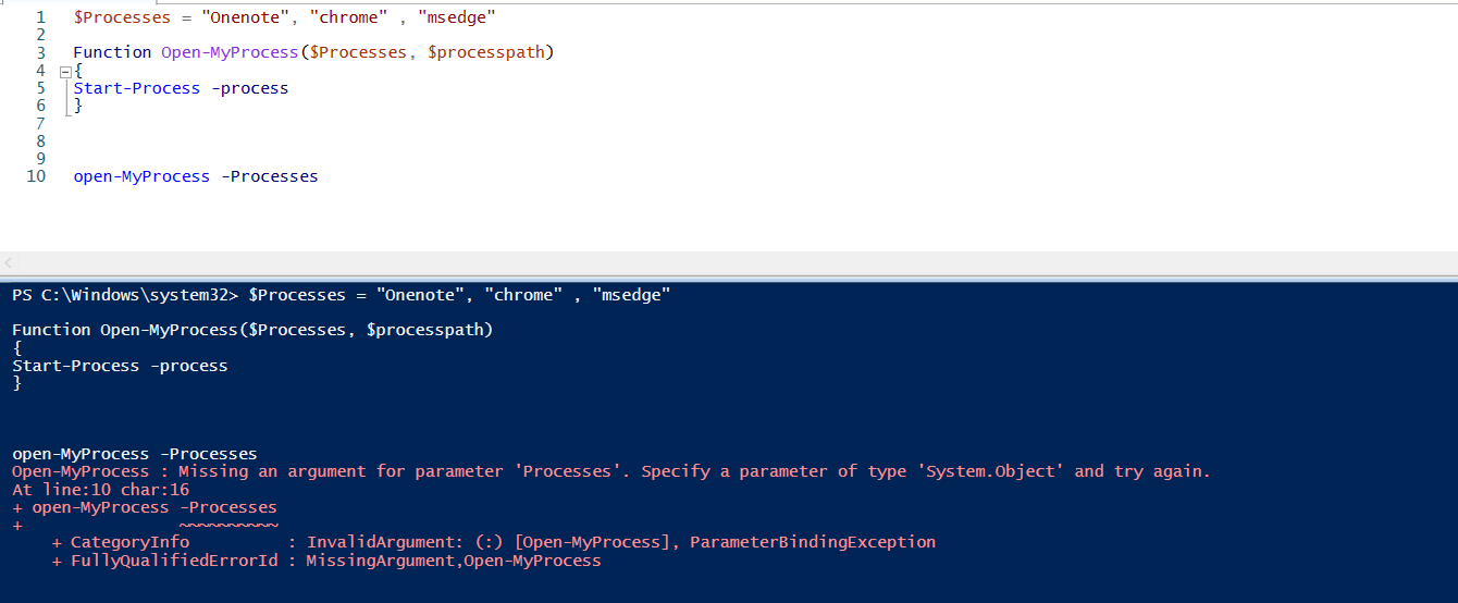 FunctionGivingErrorWhileTryingCall - Microsoft Q&A