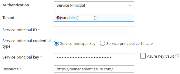 Get Bearer Token For Azure Management Api Using Data Factory Web