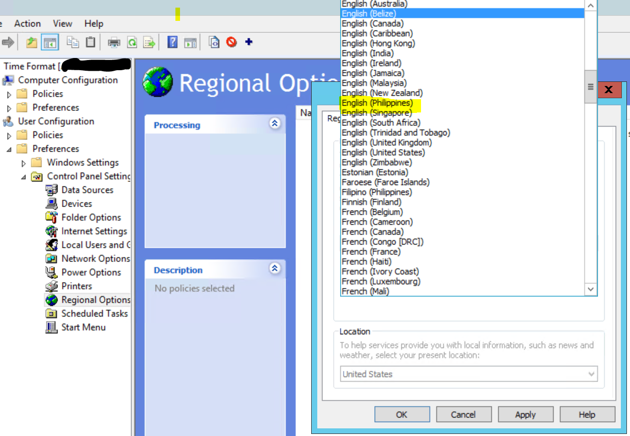 How To Apply Date Format Setting From Windows 2012 R2 Domain Controller