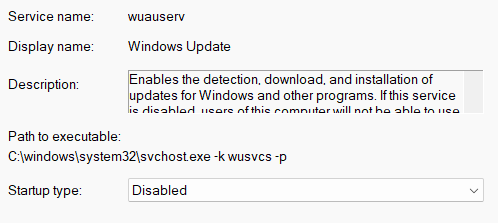 i have trouble in updating windows and in it being disabled Download ...