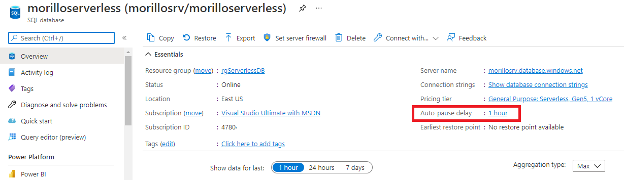 How Do I Pause An Azure Sql Database Serverless Microsoft Qanda