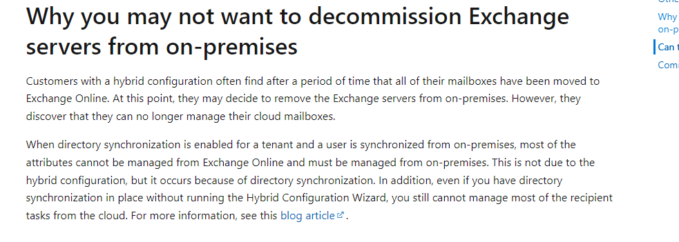 Exchange 2013 Hybrid removal - Microsoft Q&A
