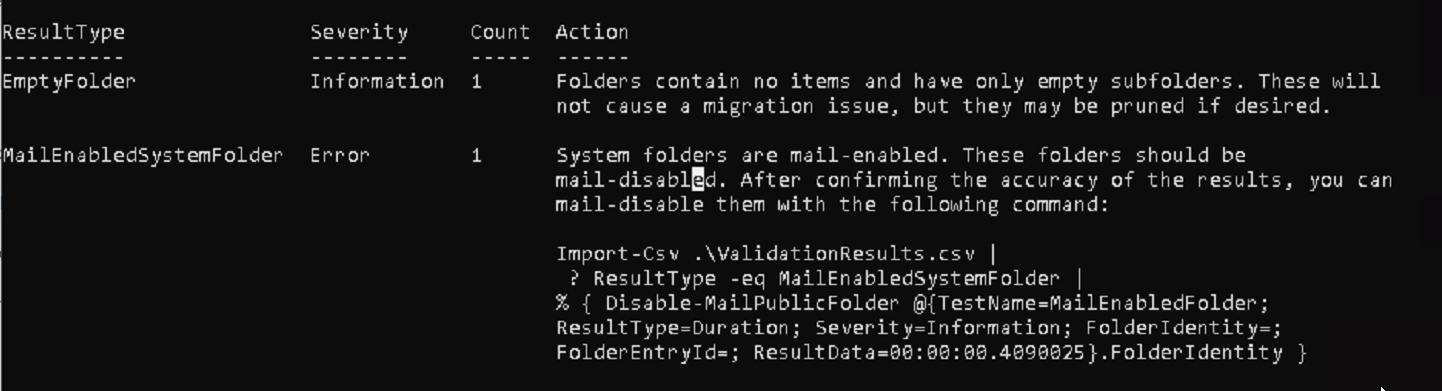 Mail enable system folder error - PF migration - Microsoft Q&A