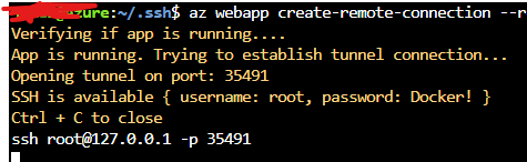 Unable To SSH Into App Service Container via SSH in Blade, Azure CLI SSH Works Intermittently ...