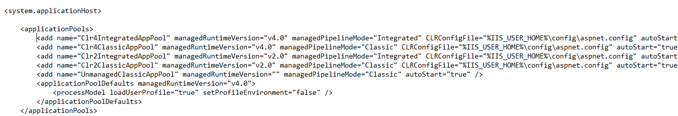 Currently on Using Microsoft.Web.Administration and running below C# ...