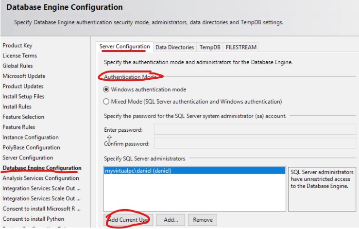 I'm getting an error while installing sql server developer additon 2019 ...