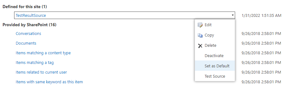 Search rules with sp - Microsoft Q&A