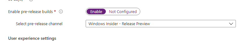 WUfB options are missing in MS Intune - Microsoft Q&A