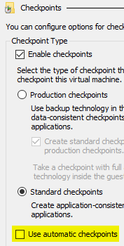 Hyper-v checkpoint - Microsoft Q&A