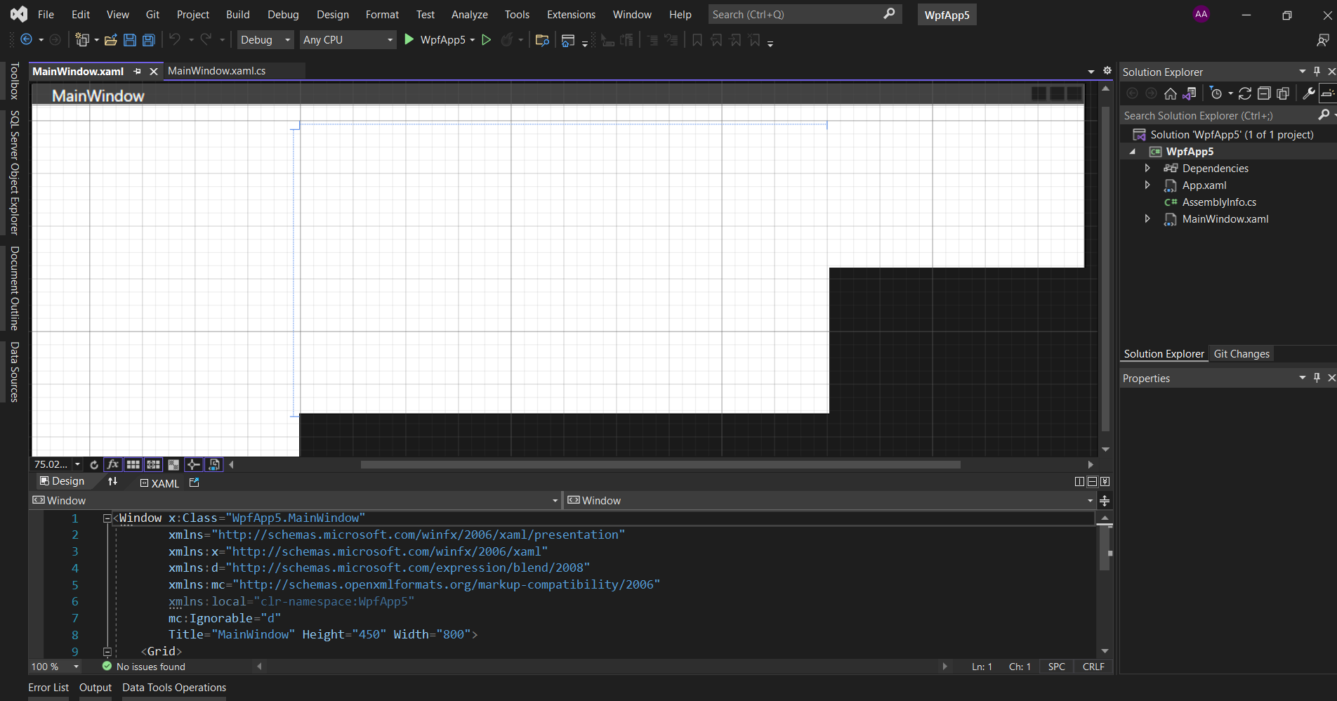 Visual Studio Wpf Designer layout is buggy - Microsoft Q&A Visual Studio Wpf Designer layout is buggy - Microsoft Q&A