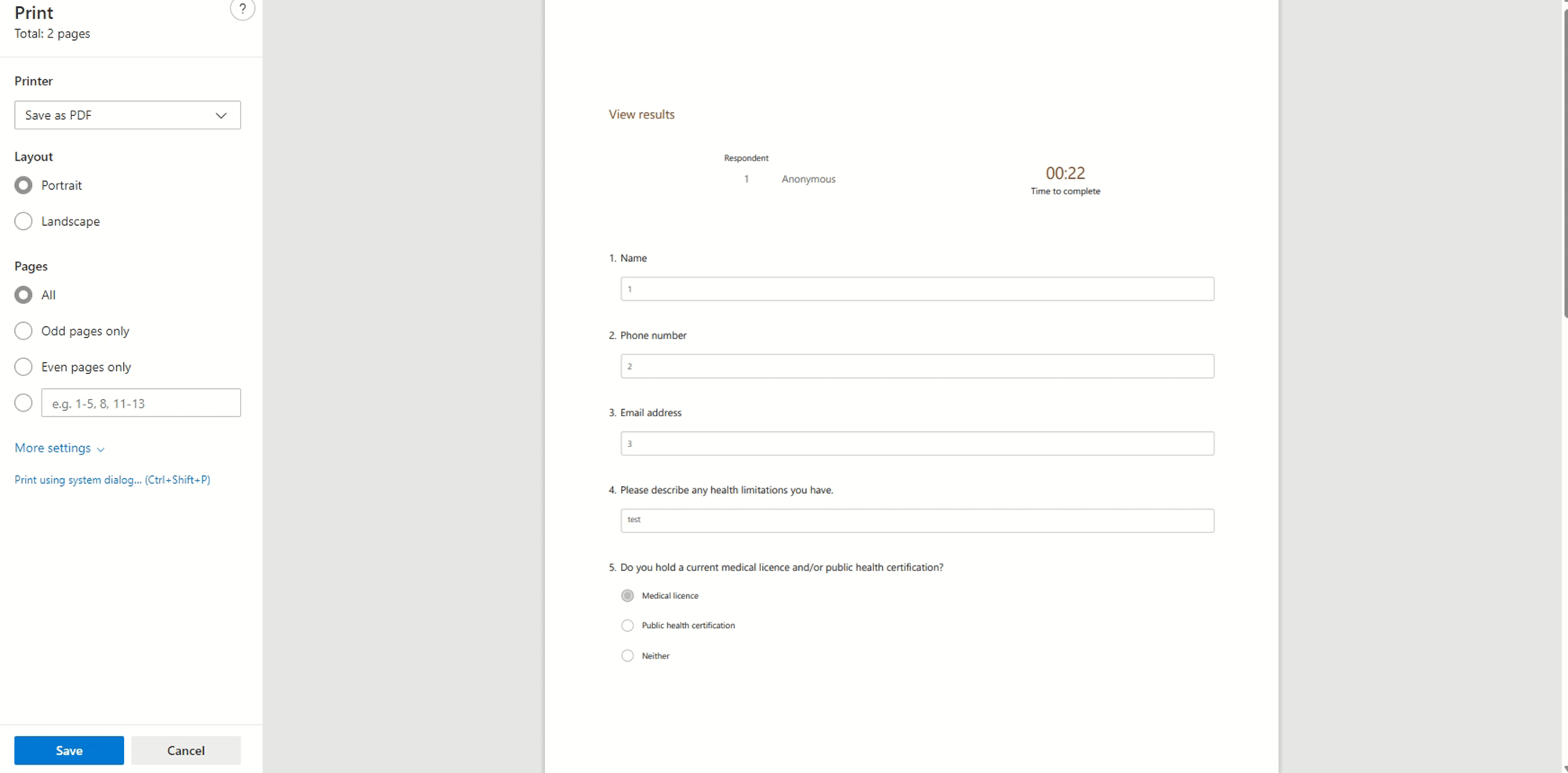 Microsoft forms - using as an application form - Microsoft Q&A