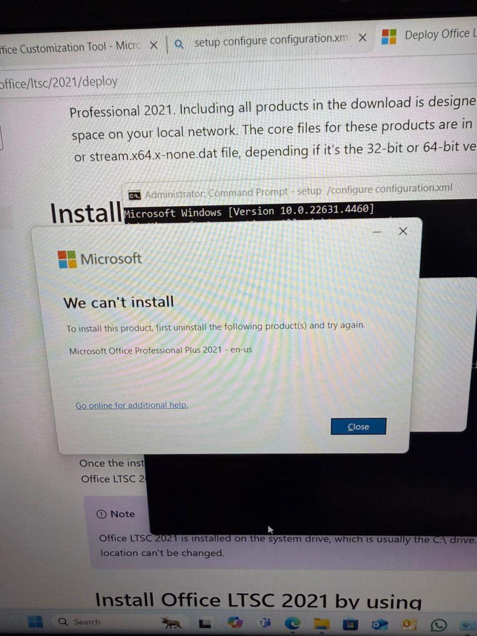 How install MS Visio LTSC 2024 while the MS office 2021 is installed ...