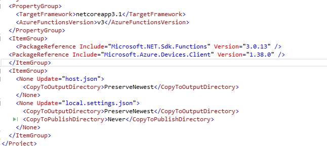Timer Trigger Function App Throws Exception When Microsoftazuredevicesclient Is Used