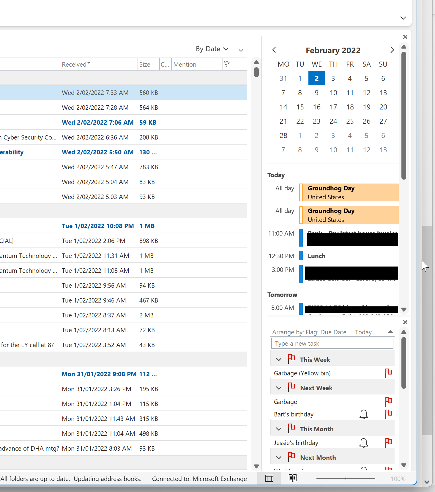 Todo: You have nothing scheduled in the next 7 days has returned with ...