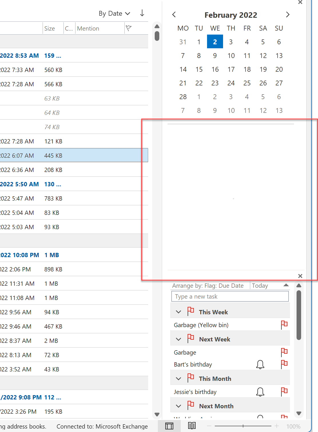 Todo: You have nothing scheduled in the next 7 days has returned with ...