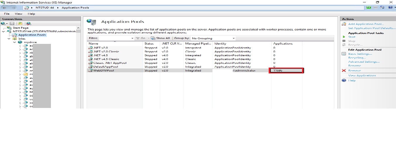 Windows server 2019 IIS 10 website cannot be started - Microsoft Q&A