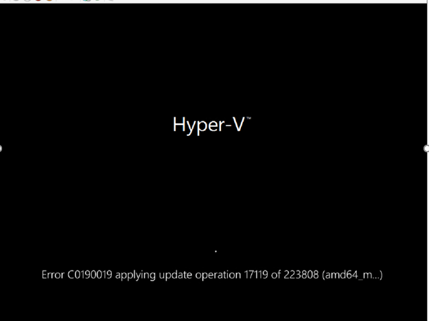 Error C0190019 when update WS2016 - Microsoft Q&A