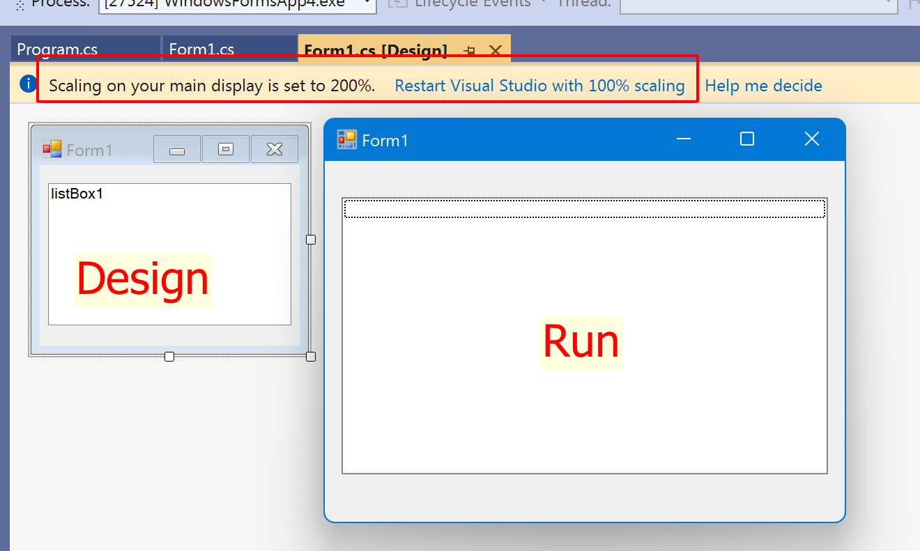 How can I adjust the display scale of the Form according to the screen ...