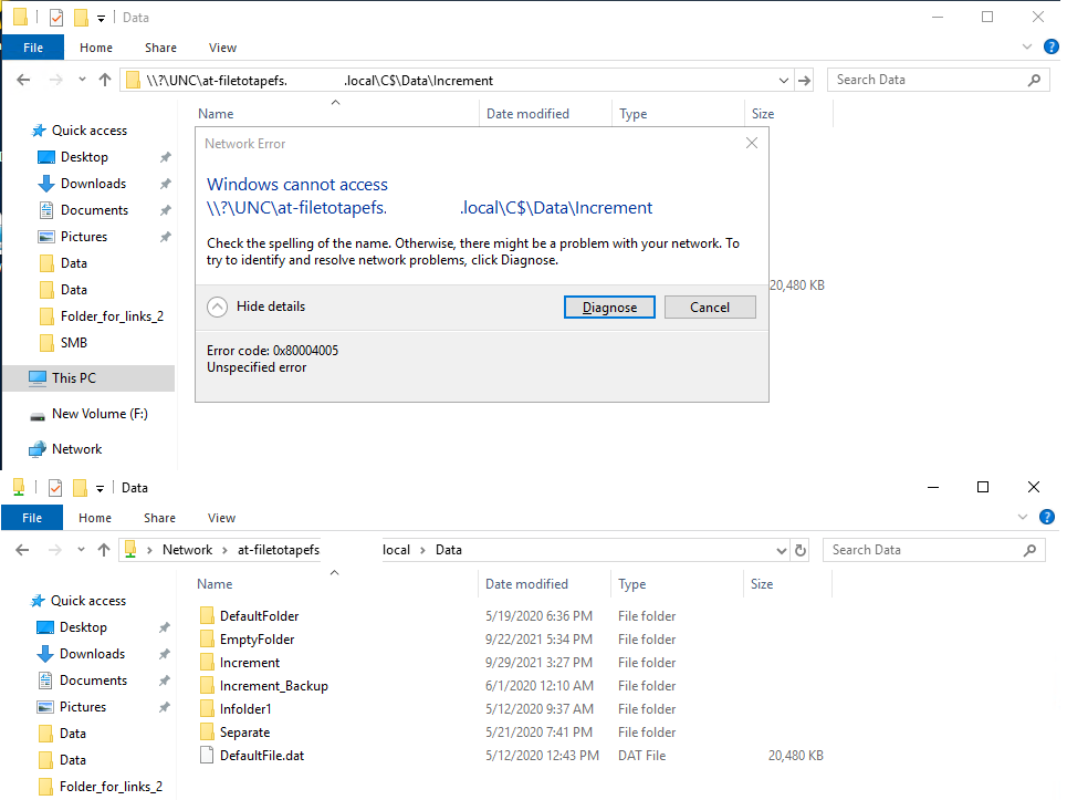 Unc Share Path Format Stopped Working Microsoft Qanda