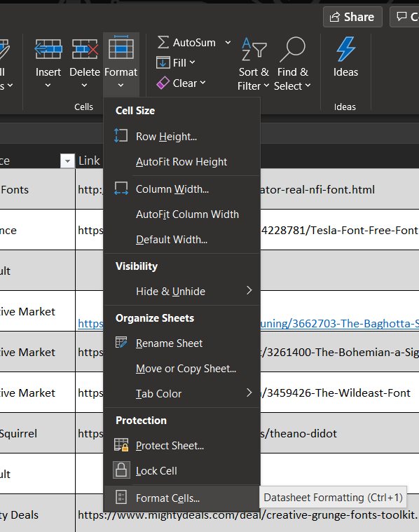 Excel error: “No more new fonts may be applied” - Microsoft Q&A