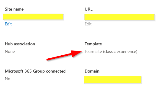 The home SPO site looks like new (Modern Communication Site) but has a ...