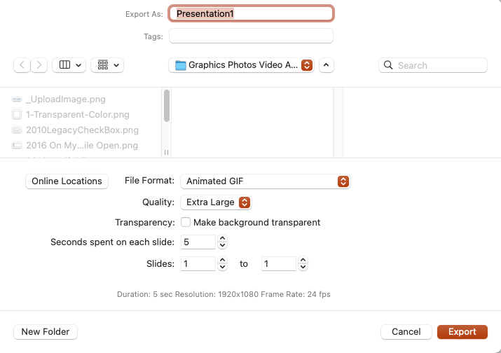 Export To Animated GIF options not available | PowerPoint | Microsoft ...