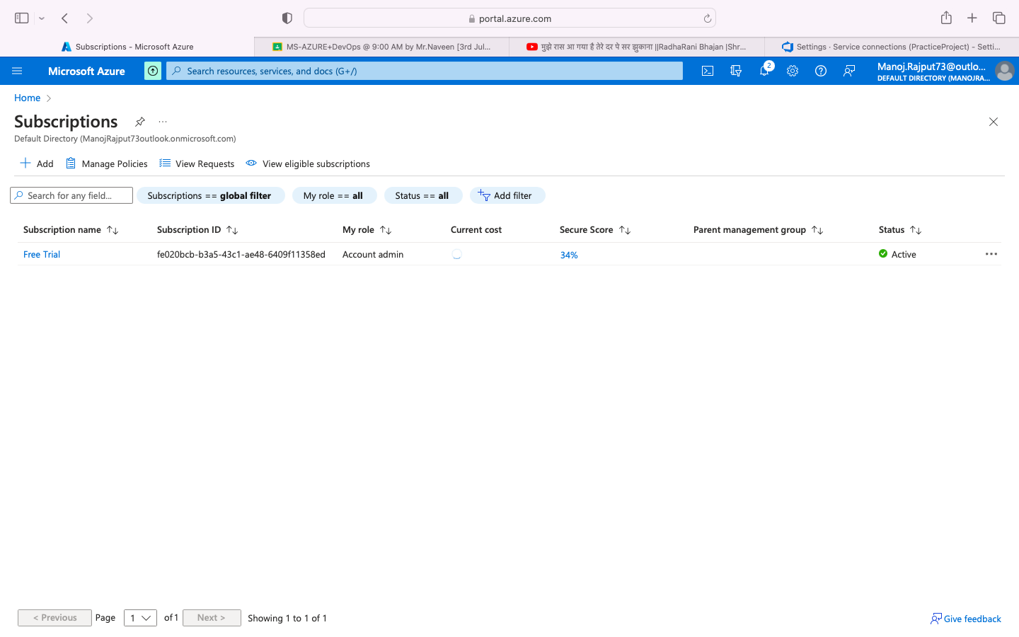 I Am Not Able To Create Azure Kubernetes Service Connection Microsoft Qanda