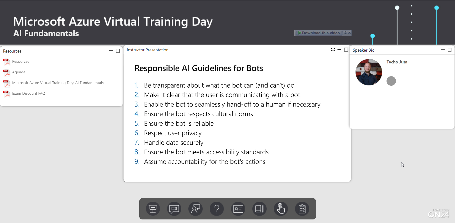 Attended Microsoft Azure Virtual Training Day: AI Fundamentals 3 ...