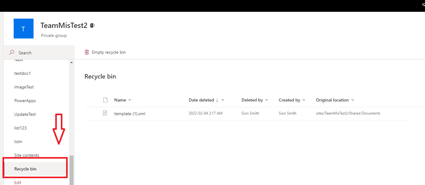 Sharepoint deleted files ending up in my recycle bin - Microsoft Q&A