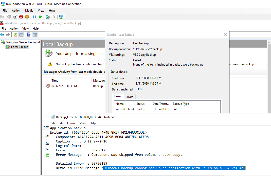 hyper-v backup method question - Microsoft Q&A