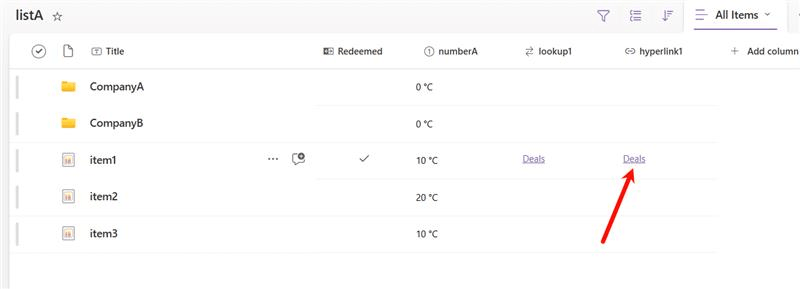 How can I configure a lookup column in Microsoft Lists to open links directly in the SharePoint ...