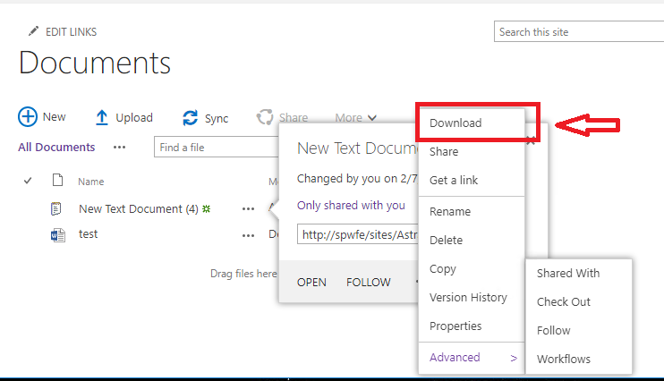 Sharepoint 2019 download files or copy to a local folder with ...