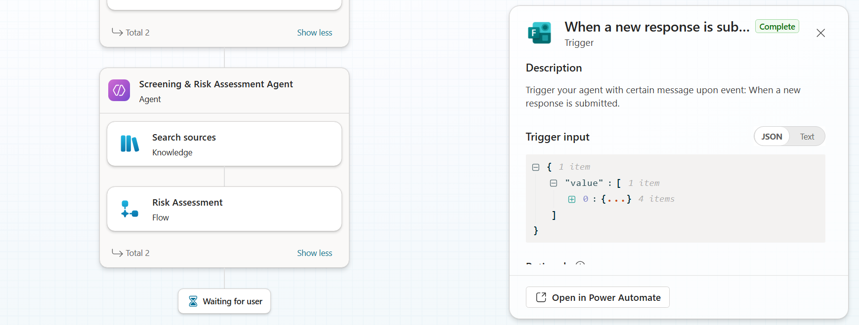 Start and Wait Action not working in agents when the agent is published. - Microsoft Q&A