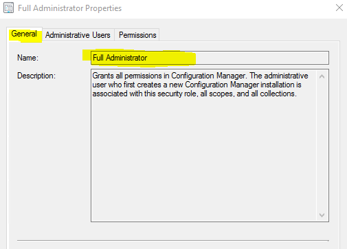 SCCM admins lose full administrator permissions - Microsoft Q&A
