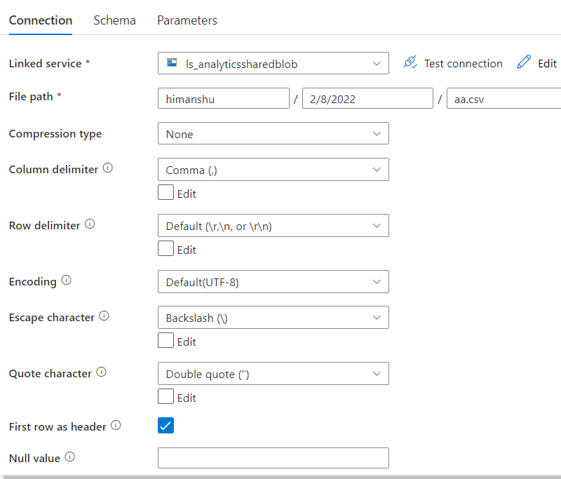 Csv Schema Mapping Not Working With Sql Sink Microsoft Qanda