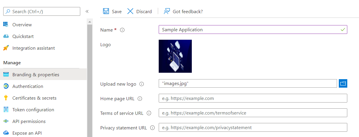 Azure AD - add customised branding at application level . - Microsoft Q&A