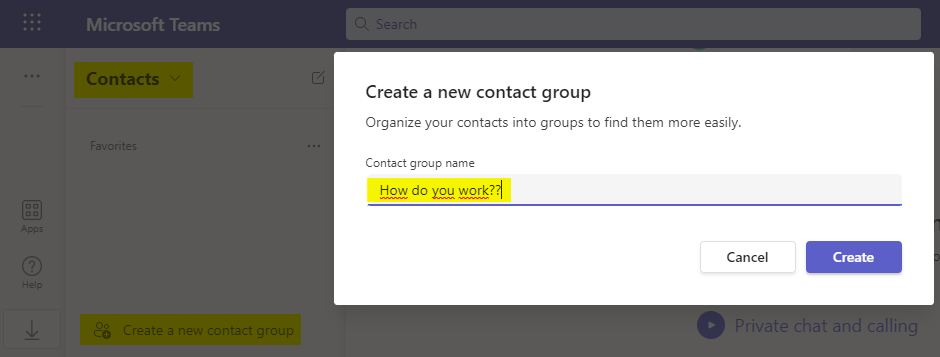What are Microsoft Teams contact groups built on? How do they work from ...