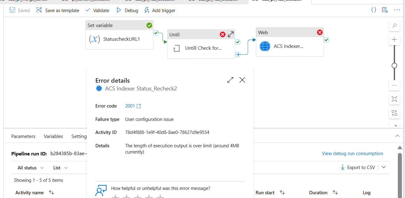 Get Indexer Status Azure Cognitive Search Rest Api Is Returning More