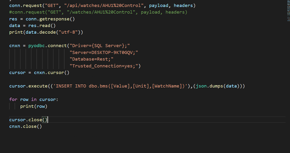How To Parse Json Output Into Sql Server In Python Microsoft Qanda