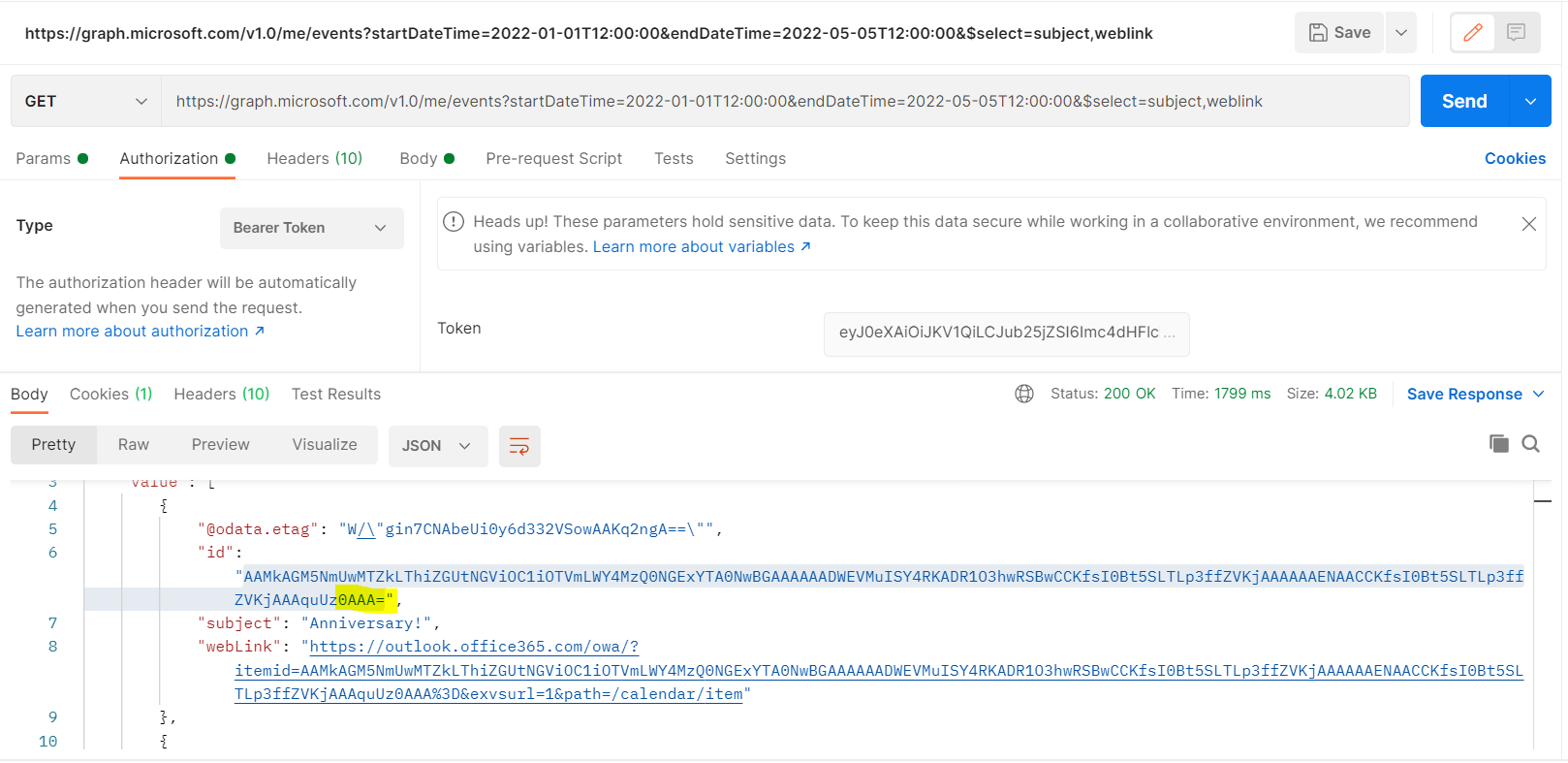 Weblink For Calendar Events Returned In Graph Api Doesnt Work Correctly Microsoft Qanda 1381