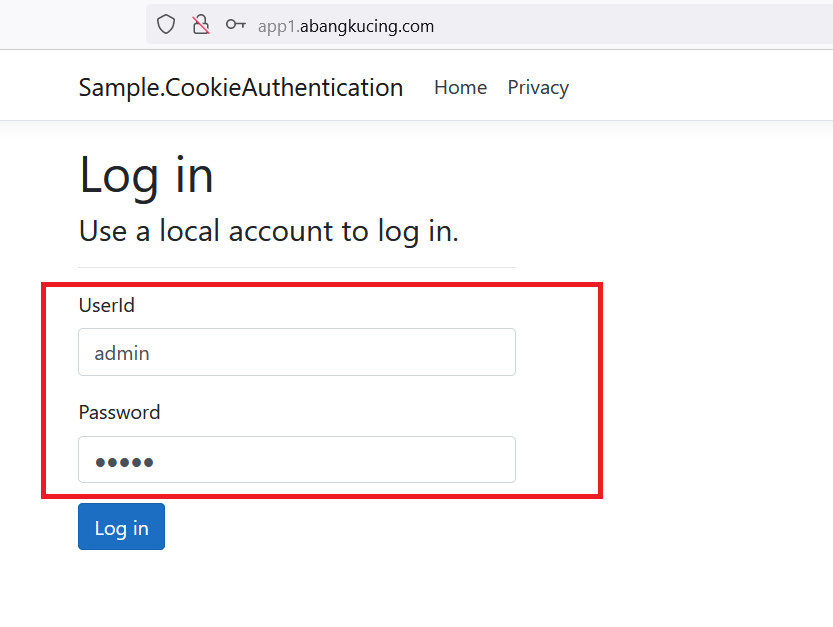 Save in Cookie Authentication. Then access this Cookie Authentication in another Page ...