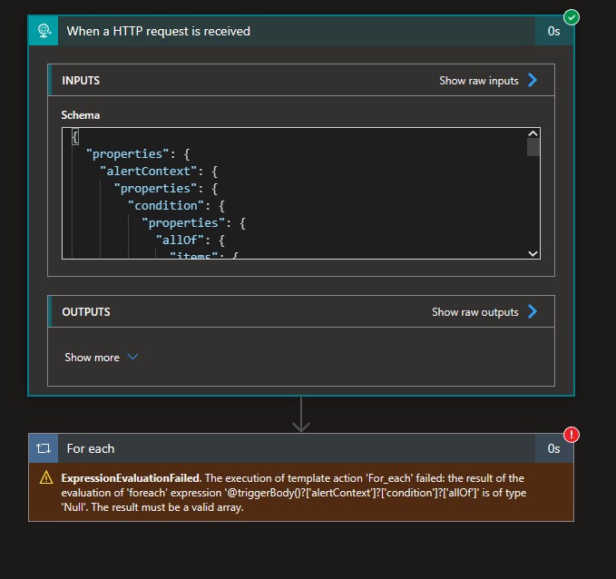 Error Logic Apps (Send messages to Teams) - Microsoft Q&A