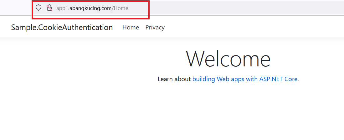 Cookie Authentication, then access this Cookie Authentication in ...
