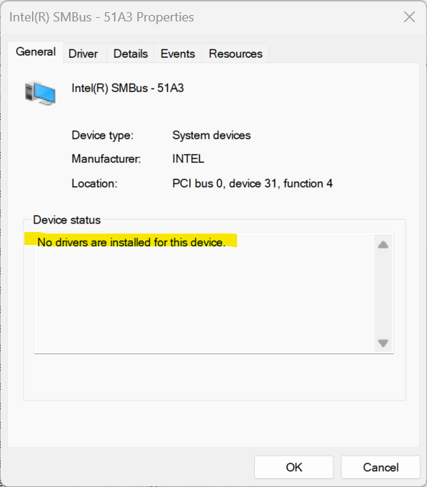 Driver Status Discrepancy in Device Manager - Microsoft Q&A