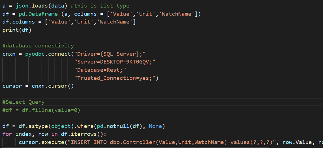 How To Parse Json Output Into Sql Server In Python Microsoft Qanda 7943