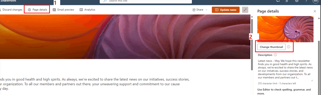 Thumbnail Size in "News" Webpart SharePoint Online - Microsoft Q&A