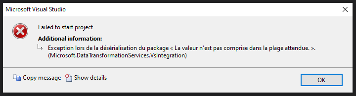 Ssis Custom Connection Manager And Sql Server 2019 Value Does Not Fall Within The Expected