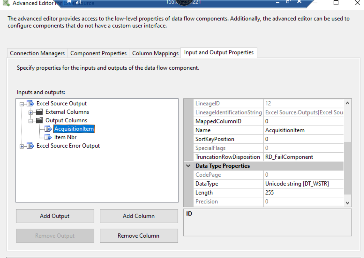 Truncation May Occur Due To Inserting Data From Data Flow Column In
